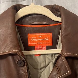 Faconnable | Jackets & Coats | Faconnable Leather Jacket | Poshmark